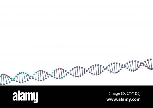 Lower third DNA Science (4k loop)Animation of rotating DNA string at ...