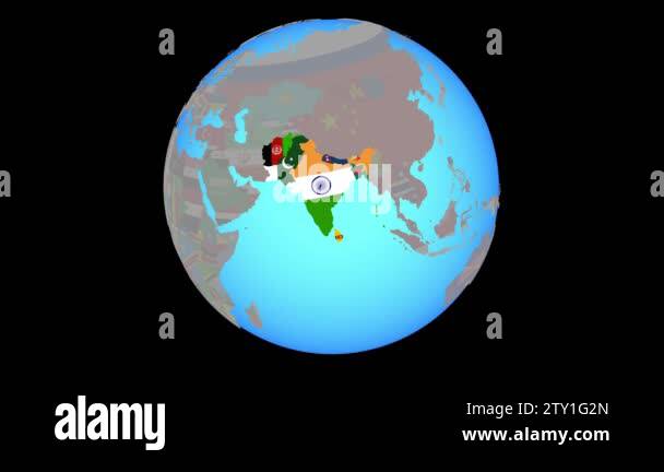 south asia map countries