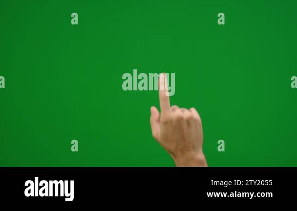 Set of 10 different touchscreen hand gestures fast and slow click and ...