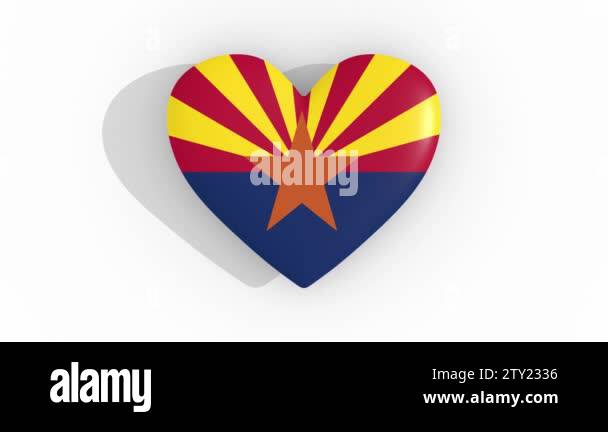 Arizona state heart flag Stock Videos & Footage - HD and 4K Video Clips ...