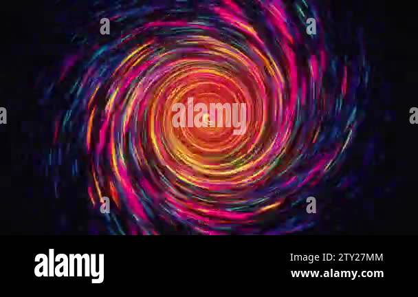 Fast Rotating Multicolored Spiral Vortex. Seamlessly looping animated ...