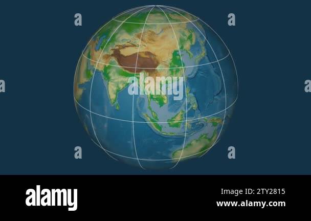 Taiwan Location Globe Enlarged