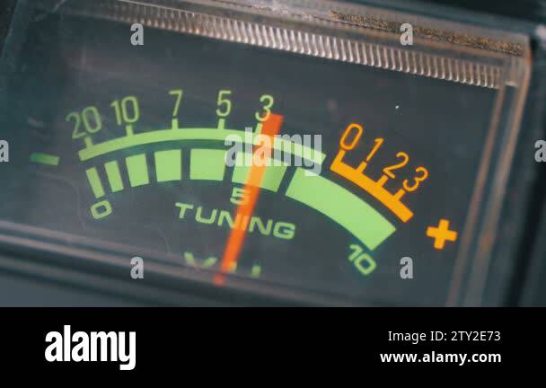 Analog Signal Indicator with Arrow. Meter of the audio signal in ...