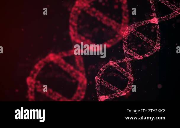 Dna Division Concept Loopable Abstract Background Of Dna Duplicating Its Contents And Dividing