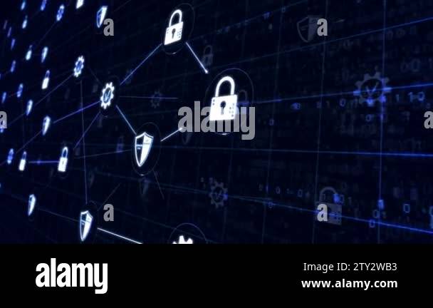 Modern concept of cyber security, digital protection and computer ...