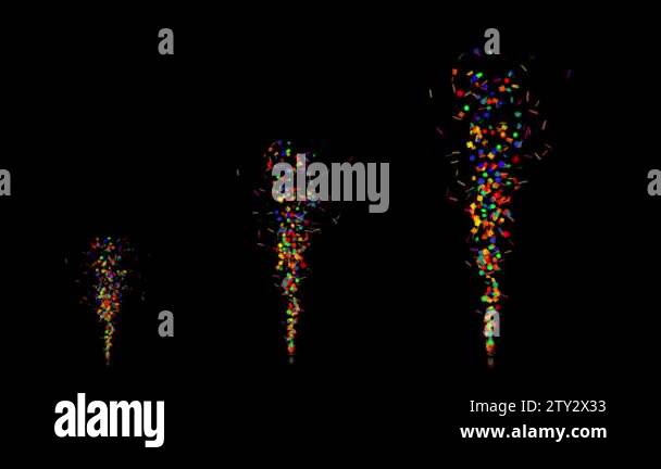Confetti motion graphics with dark background Stock Video Footage - Alamy