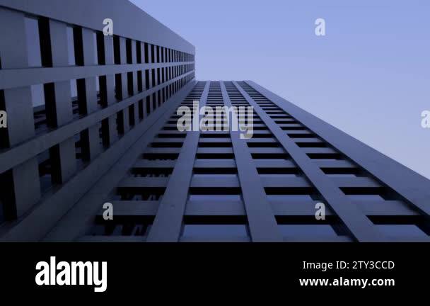 Tall building - skyscraper, architecture. View from bottom to top in ...