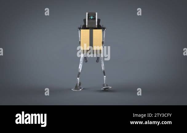 3D generative design of robot with box 3D animation Stock Video Footage ...