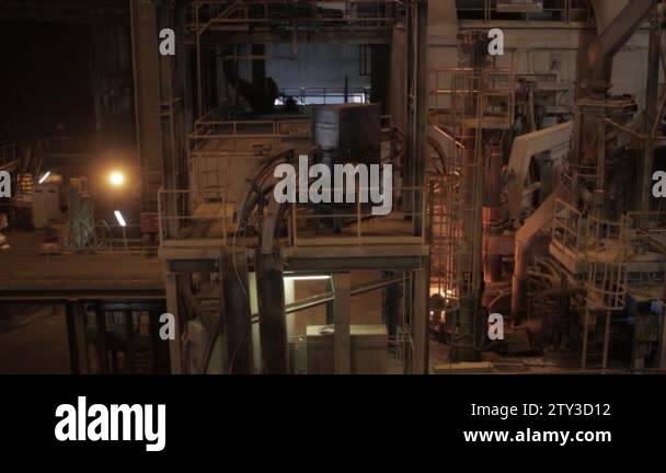 Metallurgist Job Worker In A Steel Plant Hot Molten Metal Pouring ...