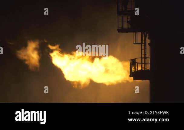 Well testing operation (flaring) of an oil and gas drilling rig ...