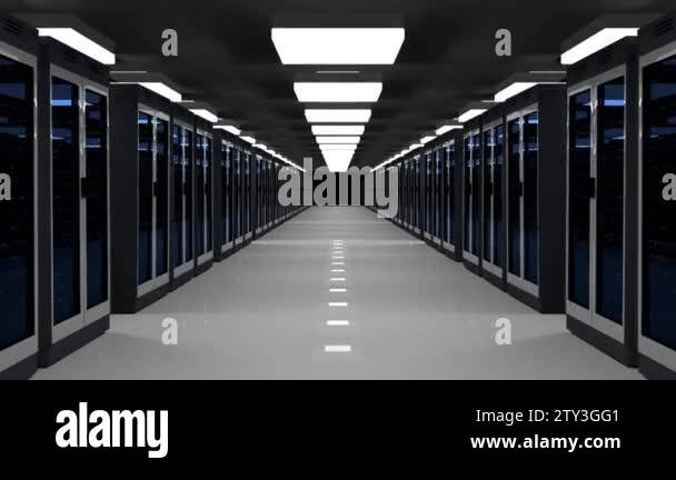 The Concept of: Digitalization of Information Flow Moving Through Rack ...