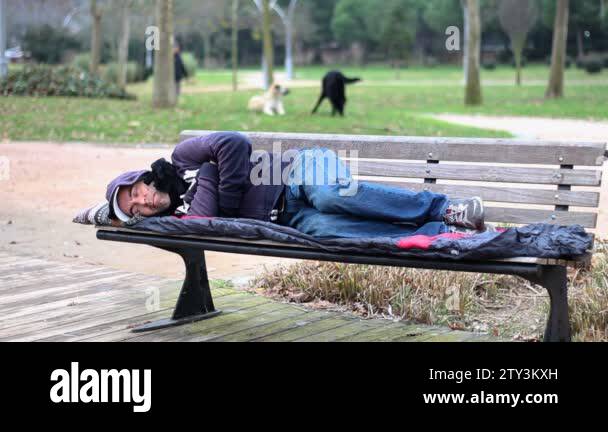 Man sleeping on bench Stock Videos & Footage - HD and 4K Video Clips ...
