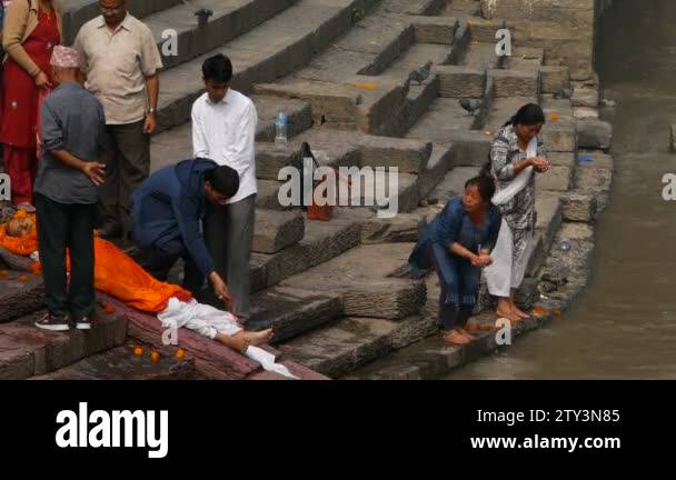 KATHMANDU, NEPAL - 8 OCTOBER 2018: Local Hindu people, traditional ...