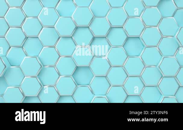 Hexagonal moving looping background. Animated hexagons, honeycomb ...