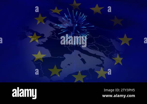 European flag and map of europe Stock Videos & Footage - HD and 4K ...