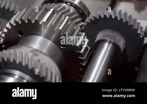 The internal structure of a mechanical device during rotation Stock ...