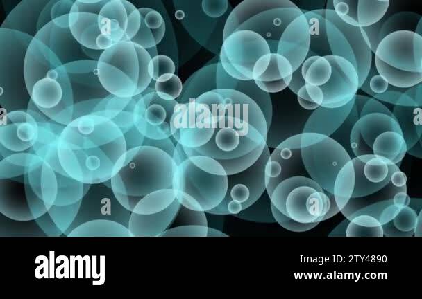 Turquoise blueand Gray seamless rising Bubbles floating and slow moving Loop particle Bubble ...