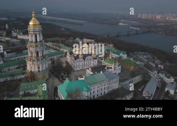 Aerial view on Sofiya Kyivska, one of the most famous ukrainian ...