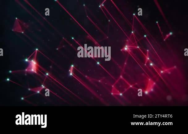 Skewed Pink Plexus Lines and Particles. Seamlessly looping animated ...