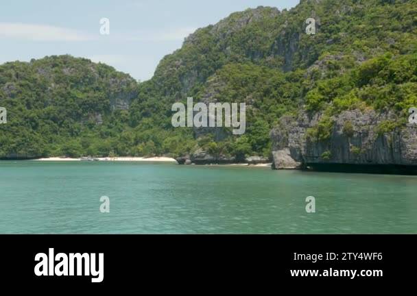 Group of Islands in ocean at Ang Thong National Marine Park near ...