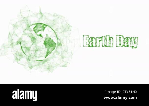 Earth Day 4k globe earth spinning animated loop Stock Video Footage - Alamy