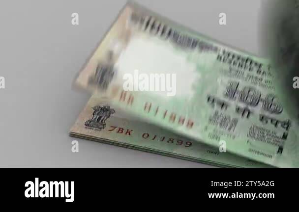 Counting Indian Rupee Stock Video Footage - Alamy