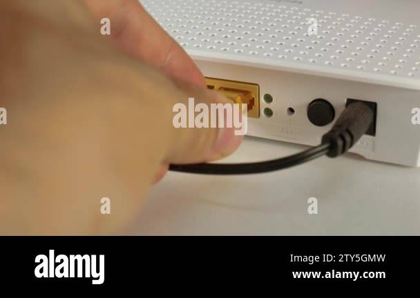 Rj 45 cable Stock Videos & Footage - HD and 4K Video Clips - Alamy