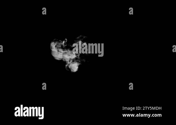 3d animated smoke typography in curly font with alpha channel rising ...
