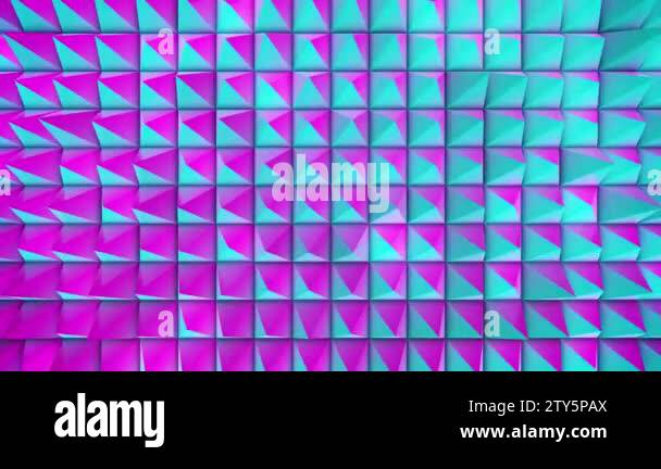 Seamlessly looping purple and blue oscilating spiky cubes. Animated ...
