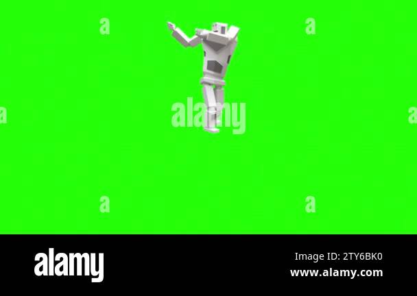 Modern robot dancing Samba. Samba National Brazilian dance. The robot ...