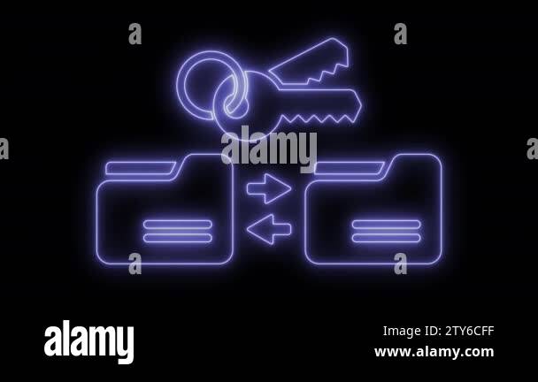 Animated protected folder icon 4K Stock Video Footage - Alamy