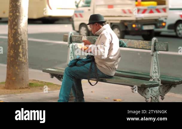 Homeless person black hat Stock Videos & Footage - HD and 4K Video ...