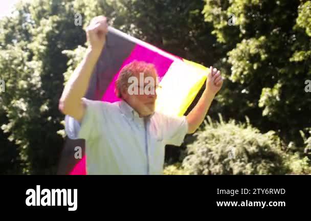 Man german flag Stock Videos & Footage - HD and 4K Video Clips - Alamy