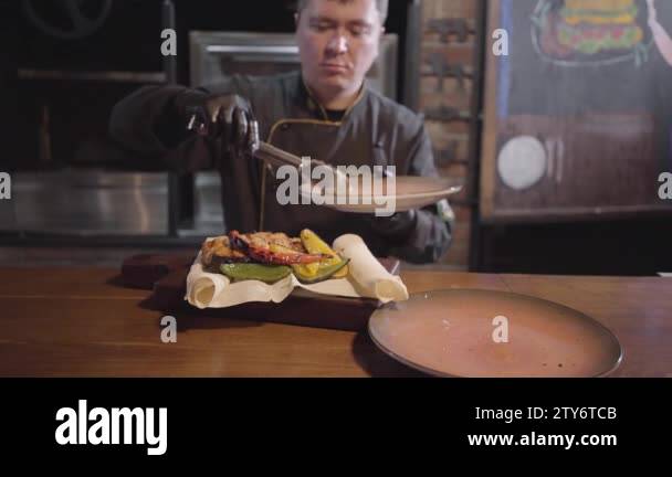 Serving delicious grilled fish Stock Videos & Footage - HD and 4K Video ...