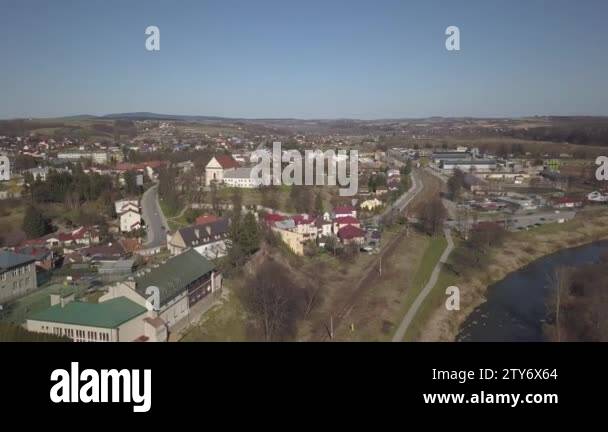 Biecz, Poland - 4 4 2019: Panorama of the ancient Polish city of Bech ...