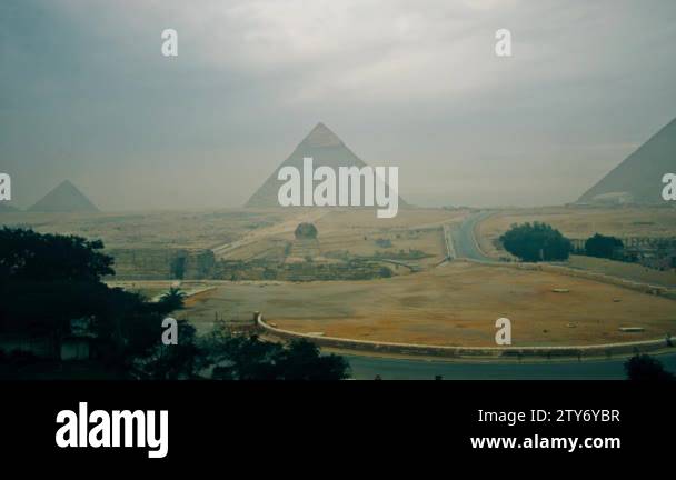 Ancient sphinx and pyramids, symbol of Egypt Stock Video Footage - Alamy