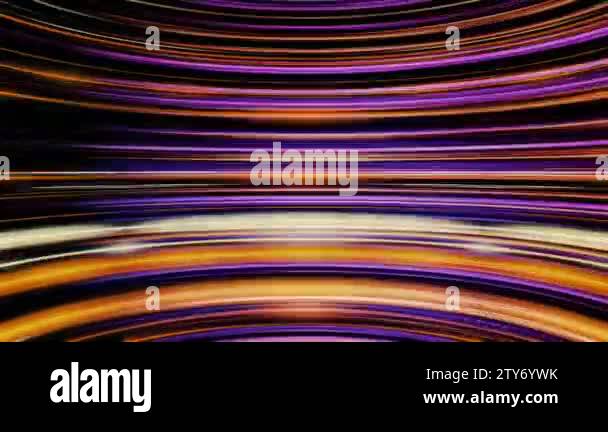 Abstract bright bended lines of different matching colors. Animation ...