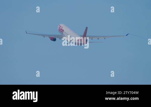 Airplane Airbus 330 departure Stock Video Footage - Alamy