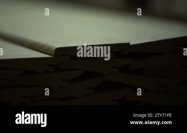 Shooting of plinths. Plinths in section. Close up. Natural lighting ...