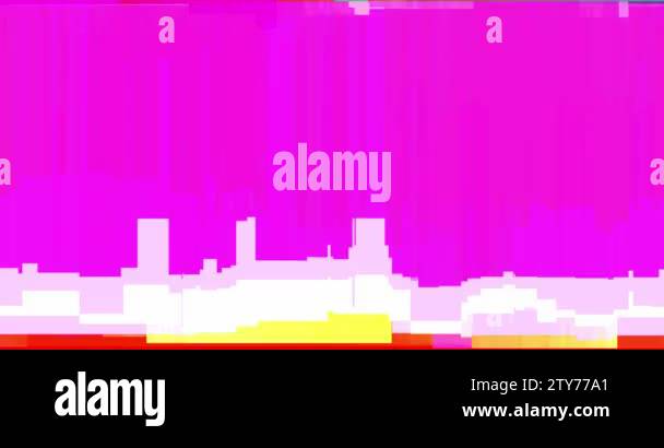 abstract multi color realistic screen glitch flickering, analog vintage ...