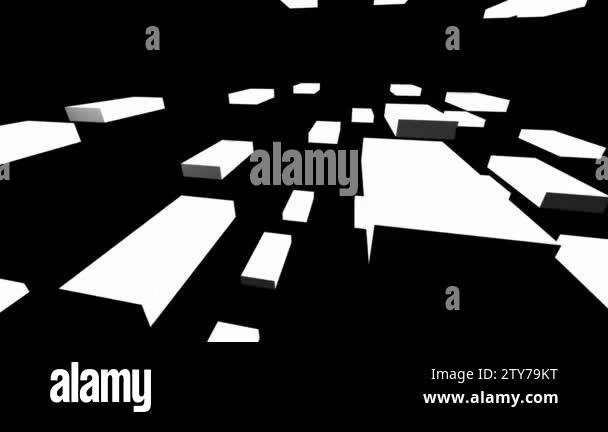 Looping seamless black and white data code motion graphic backgrounds ...