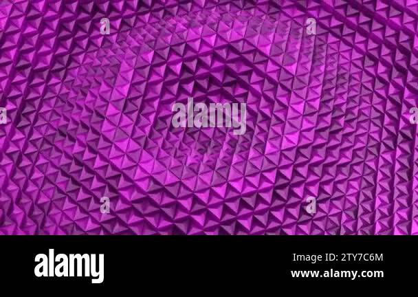 Triangles Formed A Wave. Abstract background, 2 in 1, loop, created in ...