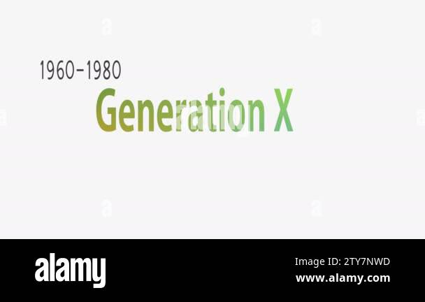 Generation X word cloud concept with great terms such as now Stock ...