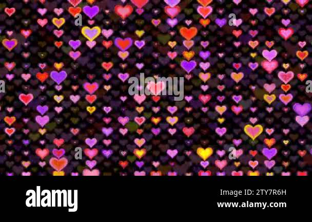 Abstract modern hearts pattern motion background video.Heart pattern ...