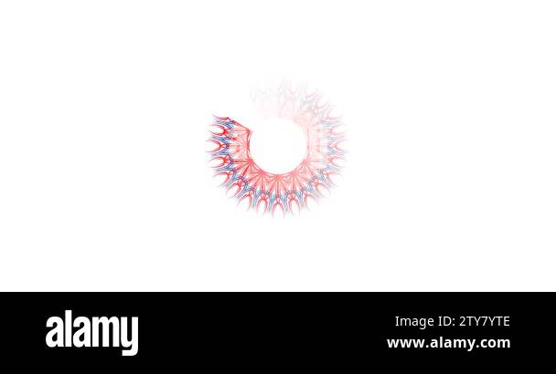 Simple colorful Preloader With mandala with white background. 4k animation of a design minimal ...