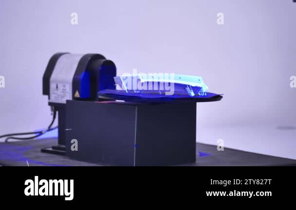 Quality Engineer Scanning a Plastic Molding on a Professional 3D ...