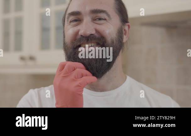 Smiling handsome man cleaning Stock Videos & Footage - HD and 4K Video ...