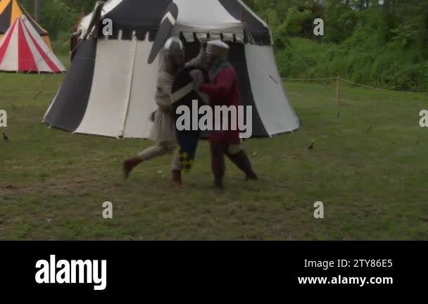 Reenactment of the Battle of Legnano between the forces of the Holy ...