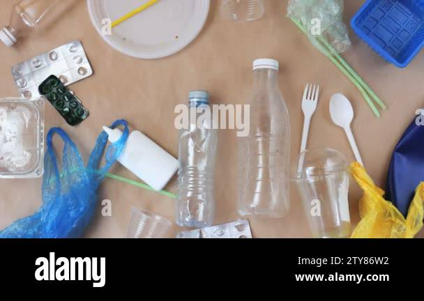 Different types rubbish paper plastic Stock Videos & Footage - HD and ...