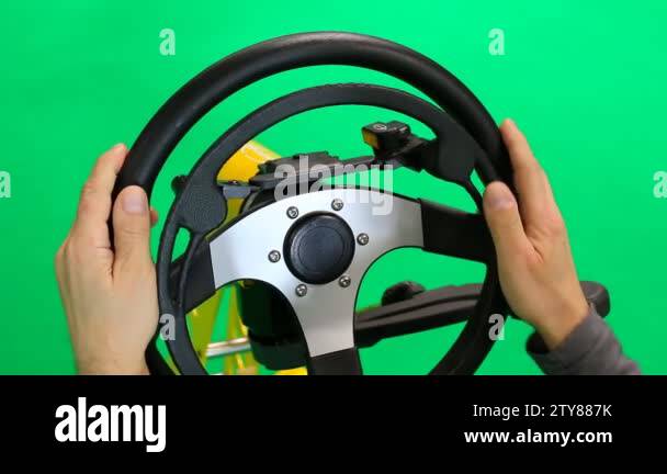 Steering wheel and controls for disabled Stock Video Footage - Alamy